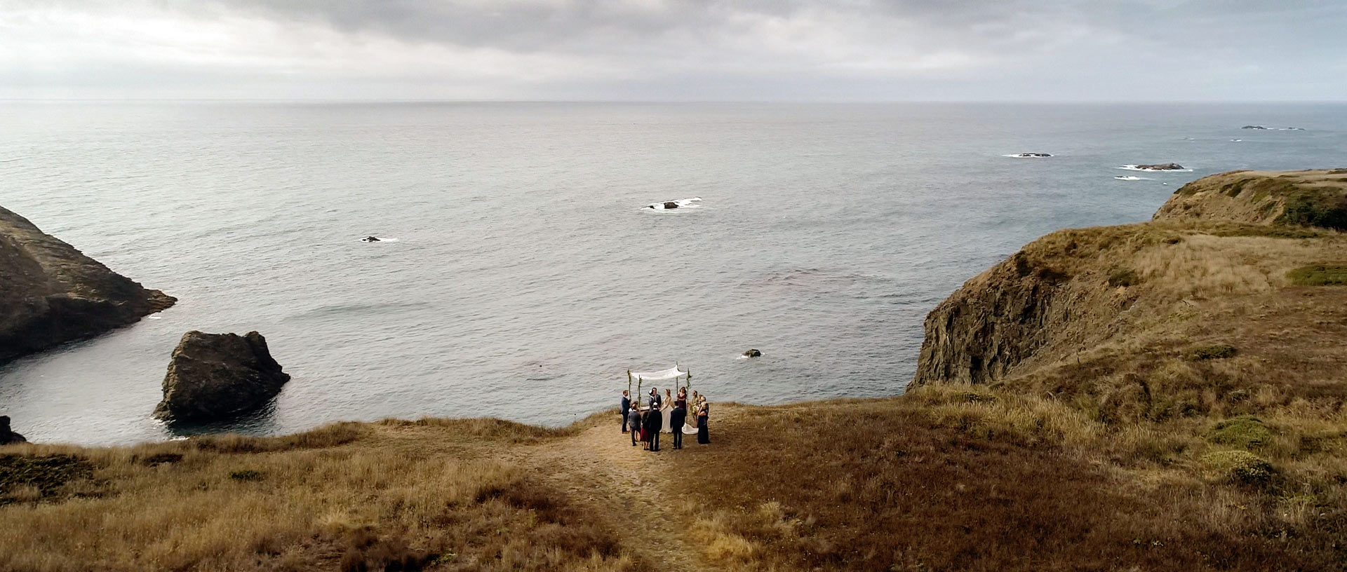 Intimate and Dreamy Wedding on the Ocean Bluffs of Mendocino California